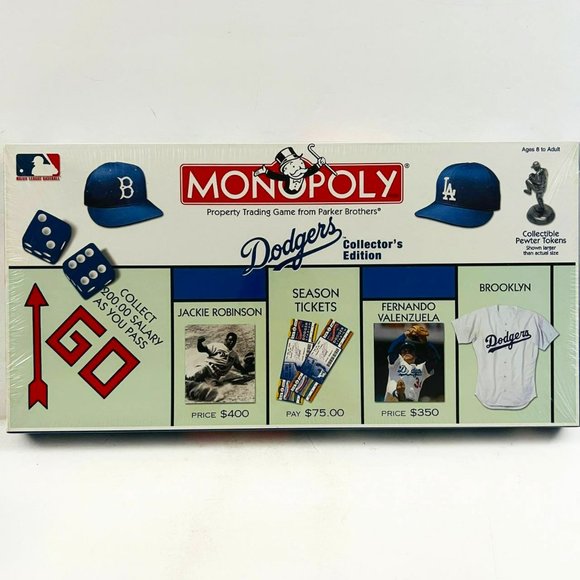 Hasbro | Games | Vintage Monopoly Los Angeles La Dodgers Mlb Collectors ...